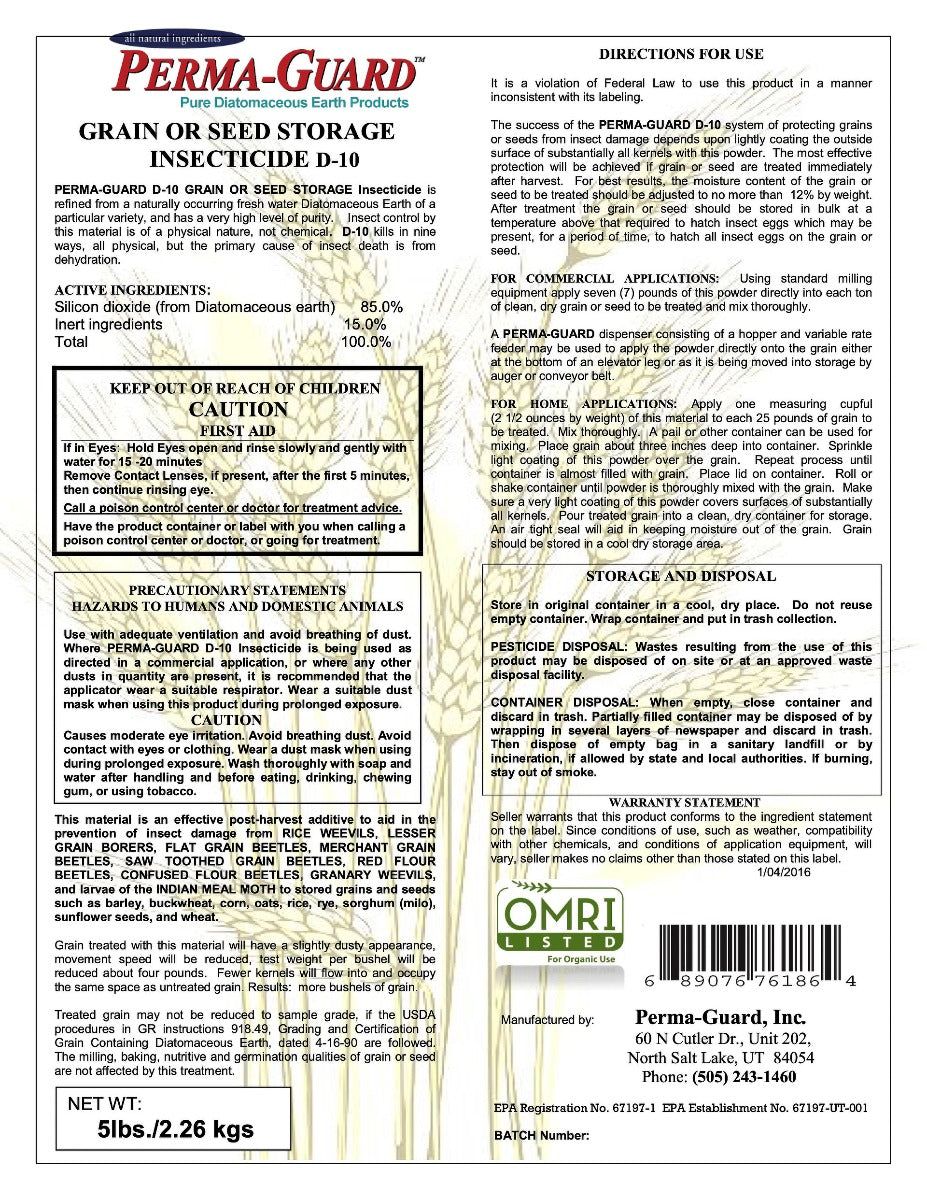 Perma-Guard Grain or Seed Storage Insecticide D-10 5lb Bag – Perma ...